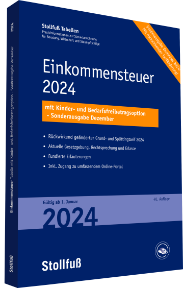 Einkommensteuertabelle 2024 | 2024 | 9783083481249